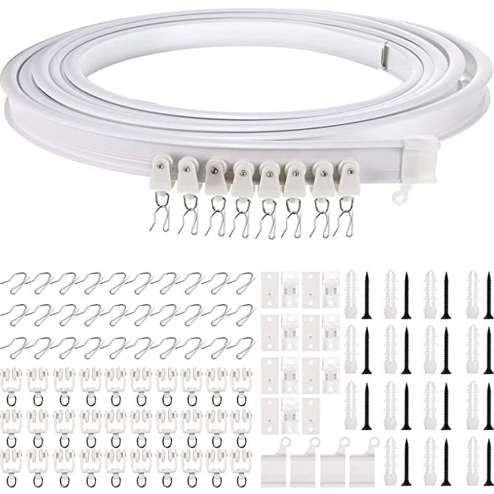 CHAXIN 5M Curtain Track Rod Rail Modern Style Bendable Curtain Track ...