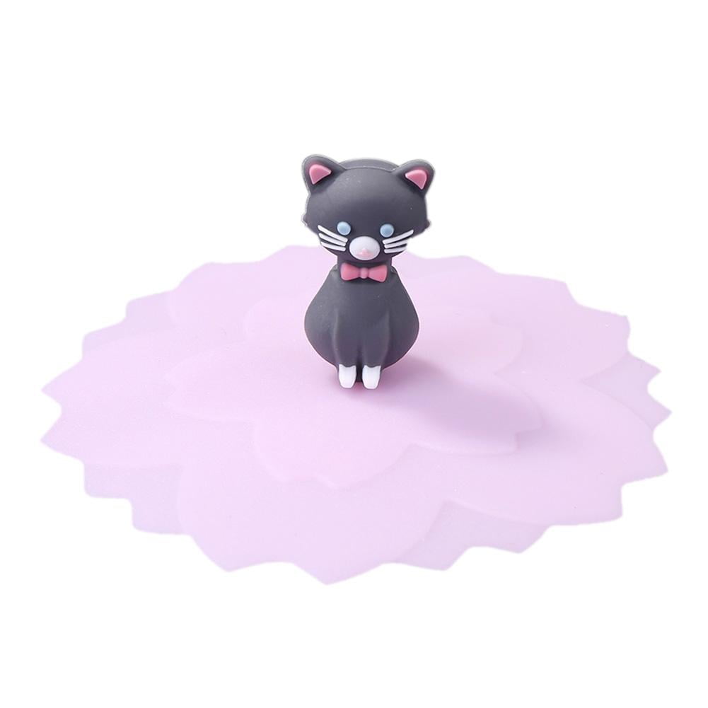 CHAXIN Anti-Dust Silicone Cup Lids Cartoon Sealing Coffee Lid Caps Cold ...