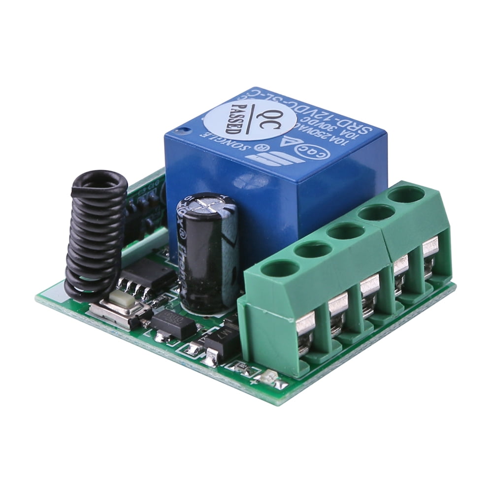 CHAXIN DC 12V 1 Channel 433MHz Wireless RF Remote Control Relay Switch ...