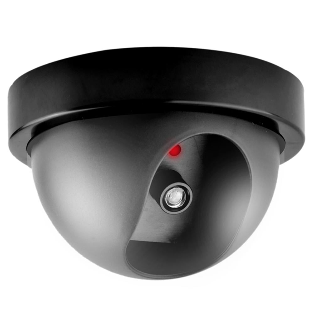 CHAXIN Dummy Home Surveillance CCTV Dome Camera with Red Light Fake ...