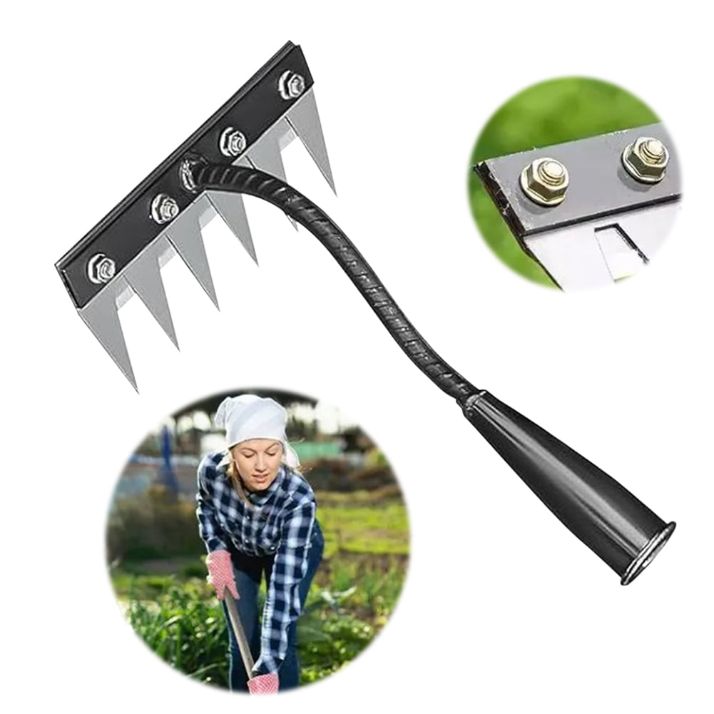 CHAXIN Garden Rake, Gardening Tools Heavy Duty Rake Tines,Durable ...
