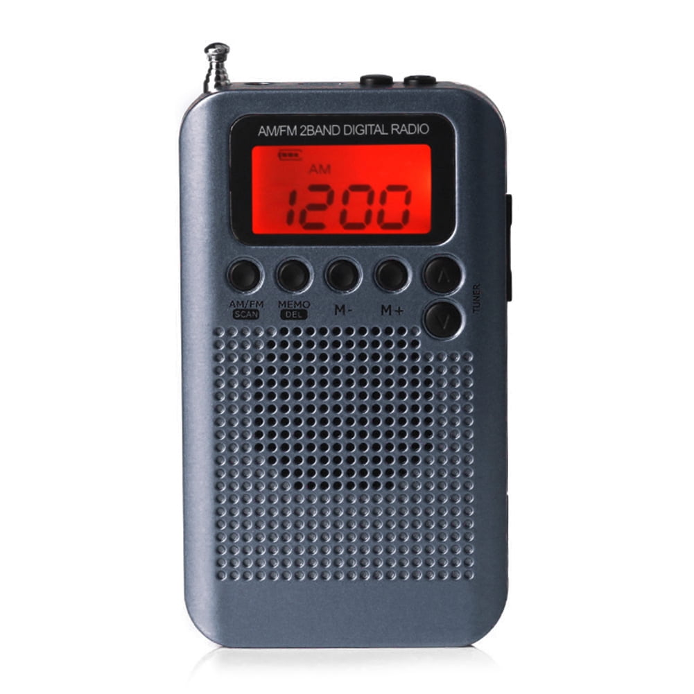 CHAXIN HRD-104 Portable AM FM Radio Digital Display Pocket Radio w ...