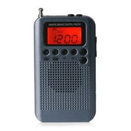 EEEkit Portable AM/FM Personal Pocket Radio, Digital LCD Display ...