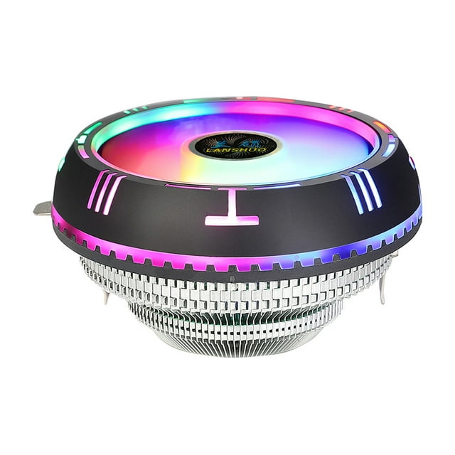 CHAXIN LANSHUO Rainbow RGB CPU Air Cooler with 90mm Silent Fan Aluminum ...