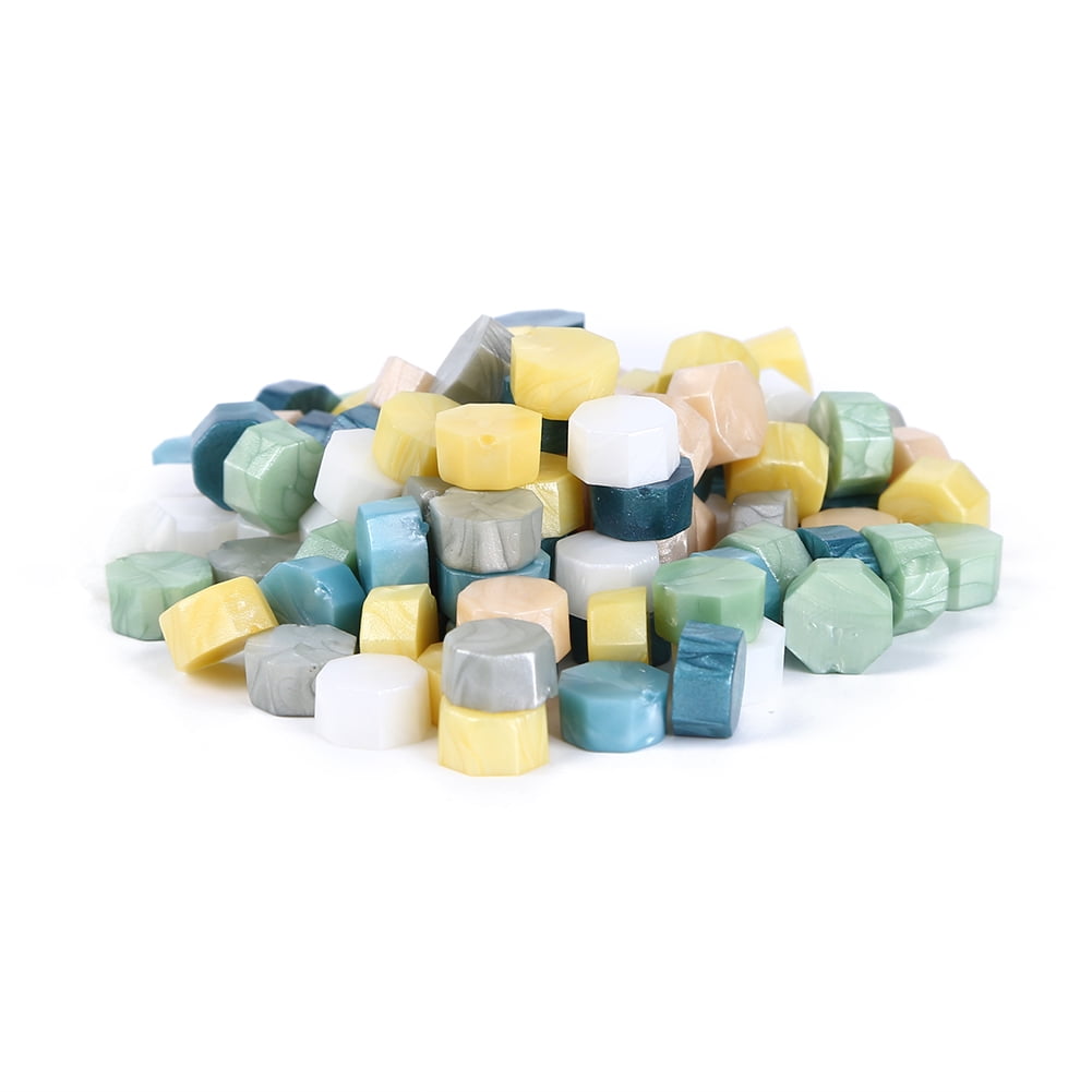 CHAXIN Octagon Stamp Beaded Waxes Mixed Color 100 Pieces Vintage Wax ...