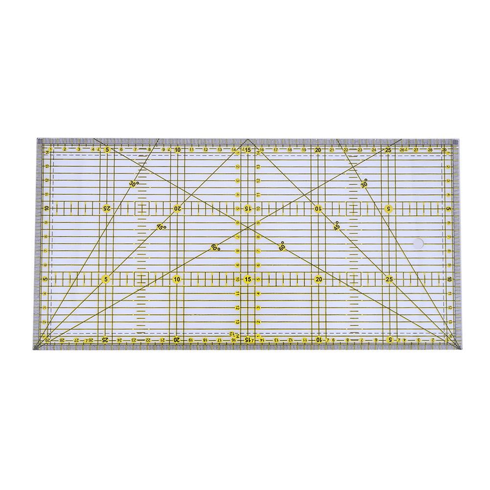 CHAXIN Plastic Fabric Cutting Ruler Square DIY Patchwork Cloth Ruler ...
