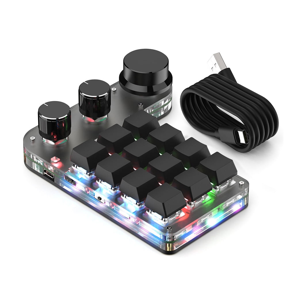 CHAXIN Programmable Shortcut Key Bluetooth-Compatible Clicky Keyboard ...