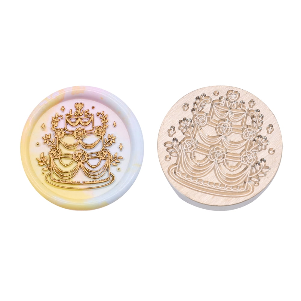 CHAXIN Round-shaped Enamel Copper Head Without Handle Stamps Print Head ...