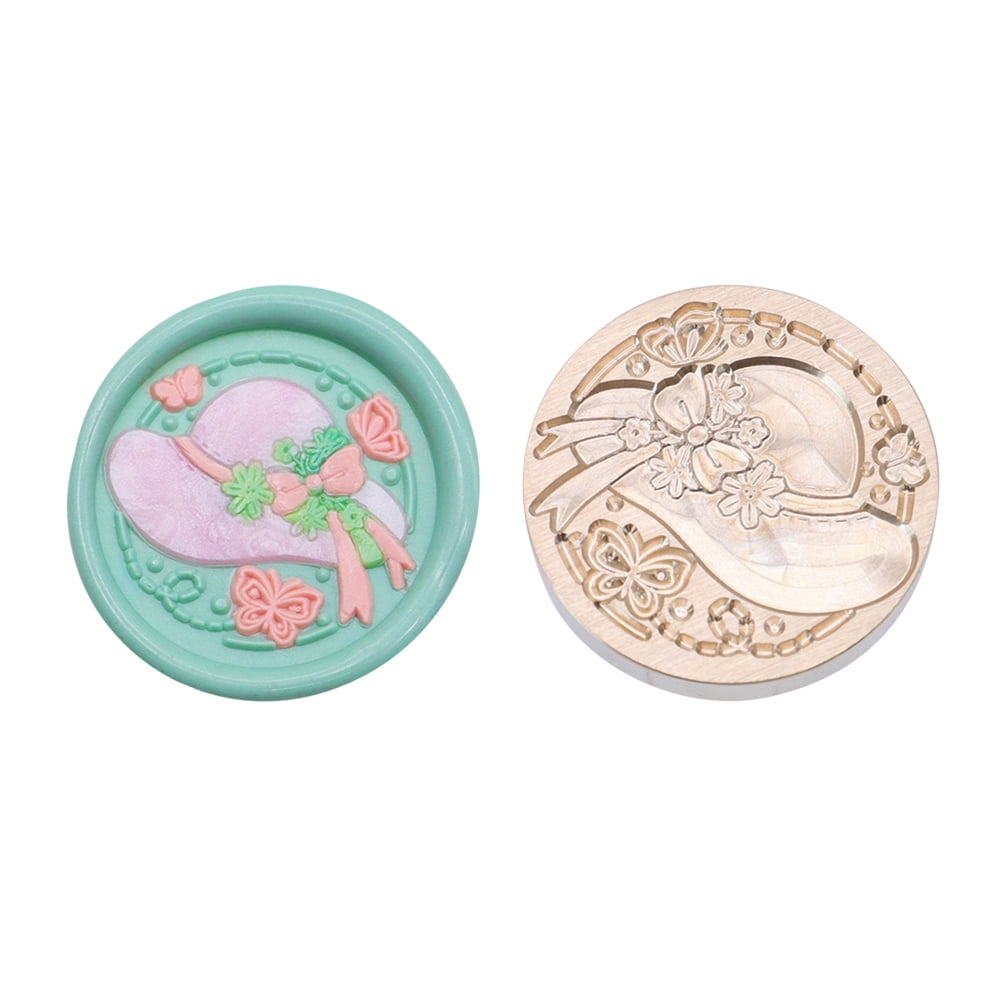 CHAXIN Round-shaped Enamel Copper Head Without Handle Stamps Print Head ...