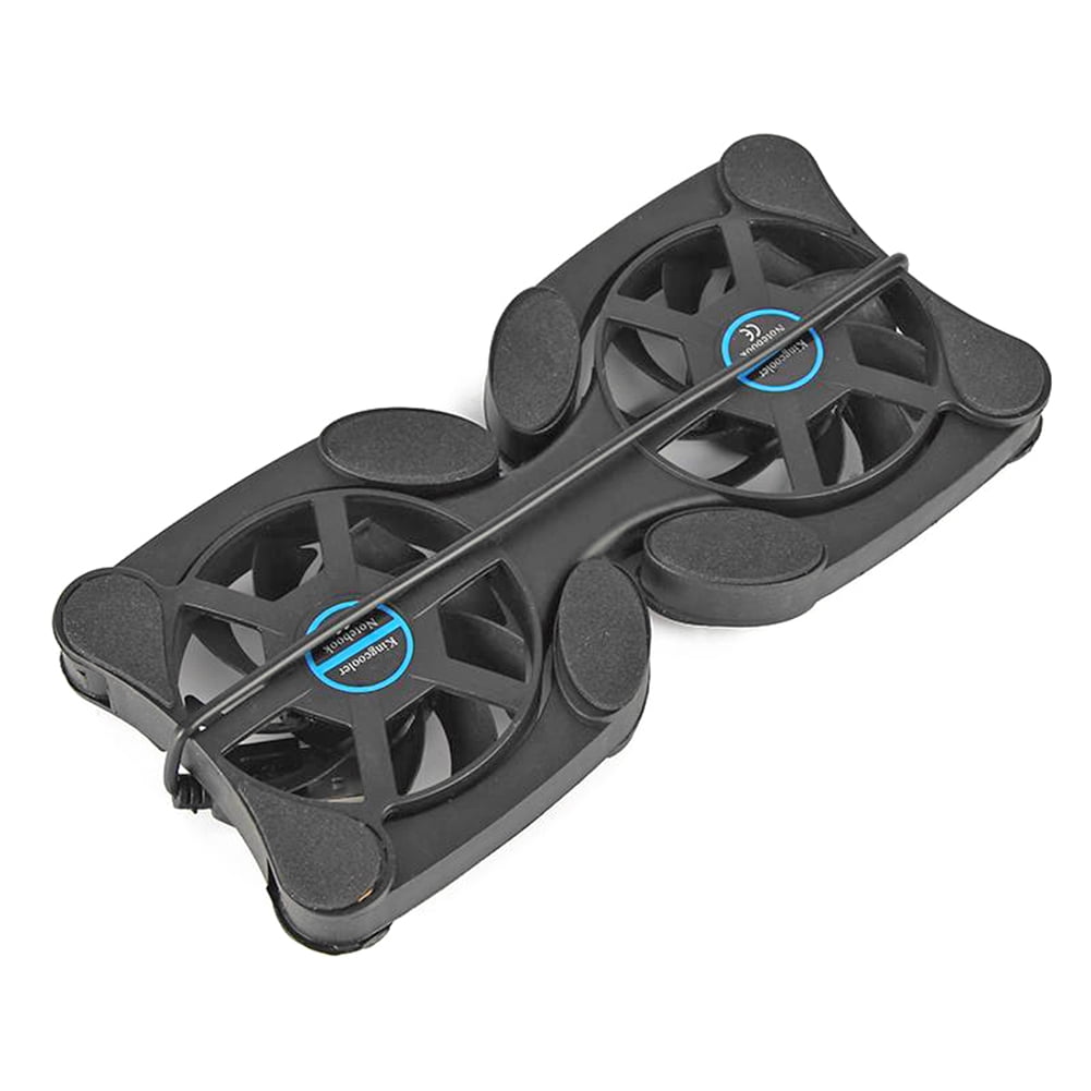 CHAXIN USB Powered Dual Fan Cooling Pad Portable Collapsible Laptop ...