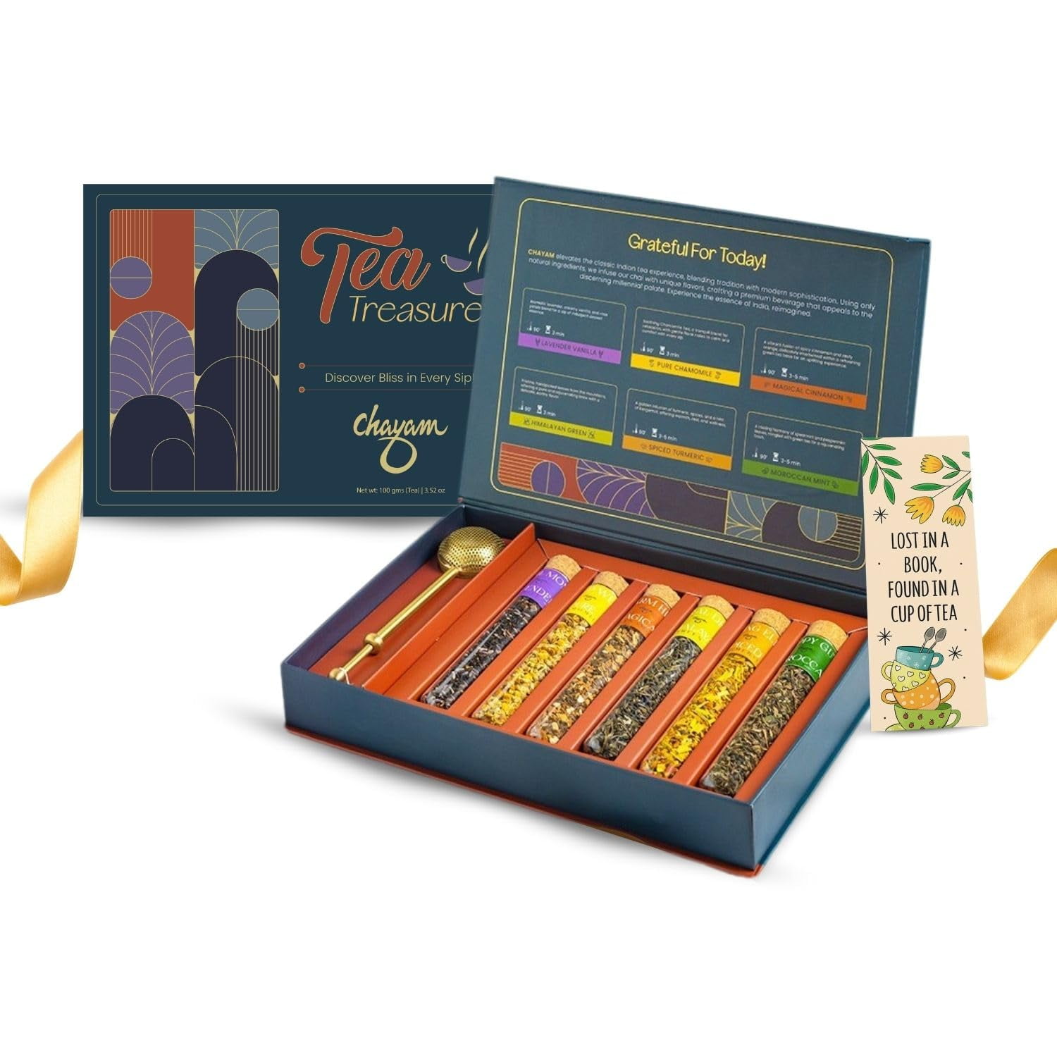 CHAYAM 6 Tube Tea VTF5 Gift Set | Herbal & Green Loose Leaf Teas in ...