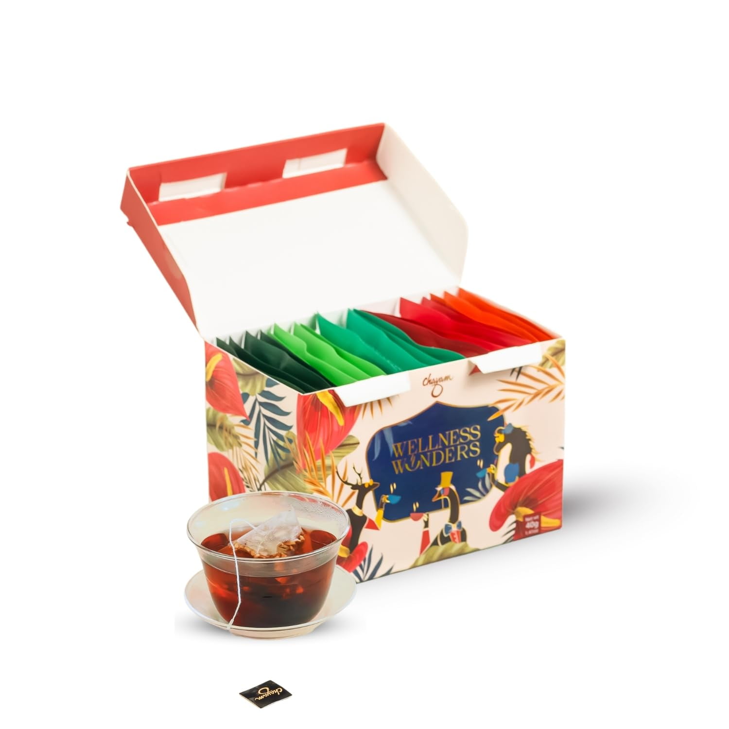 CHAYAM Assorted Tea Bags BDF32 Variety Pack | 20 Tea Bags - 5 Flavours ...