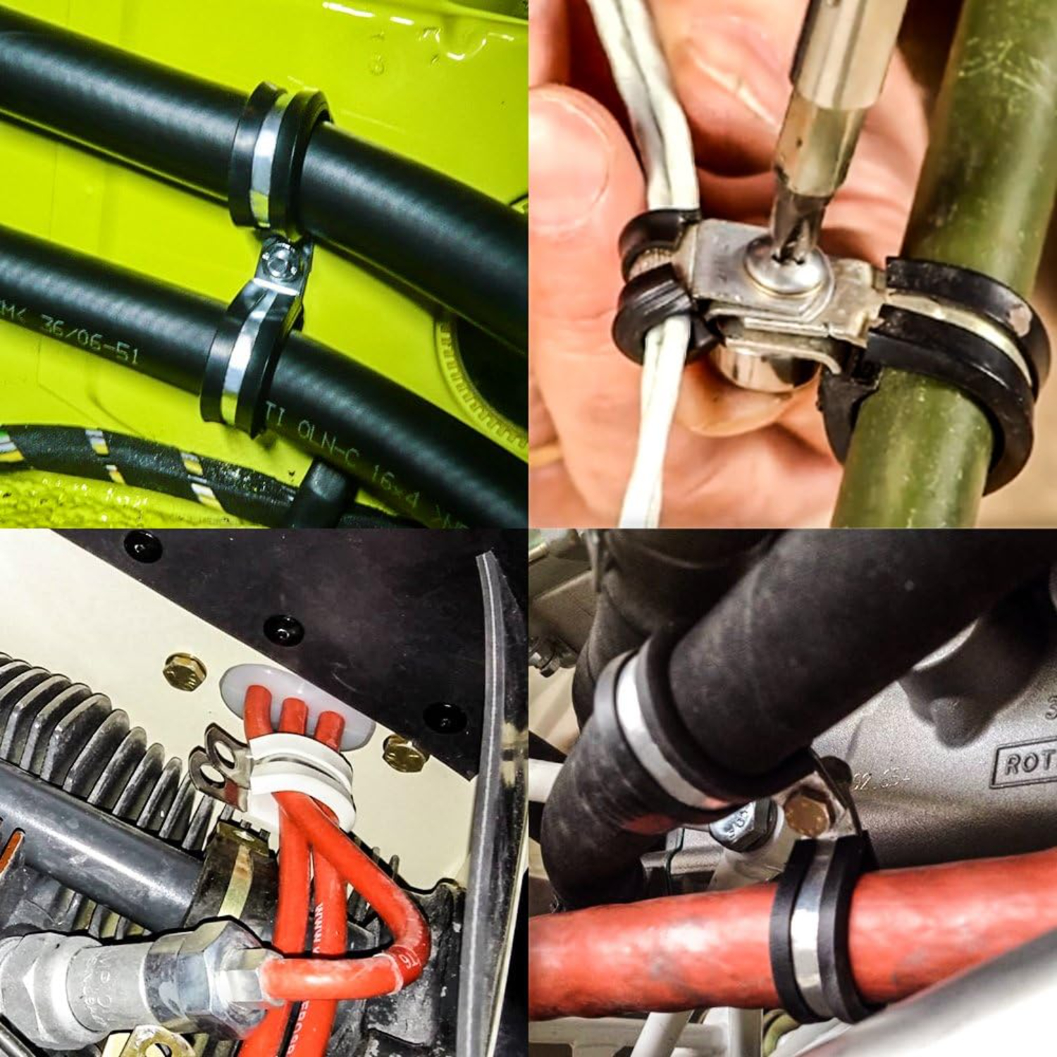 CHAYYAN LOKMAN 20 Pack Stainless Steel Cable Clamp - Strong Durable and ...