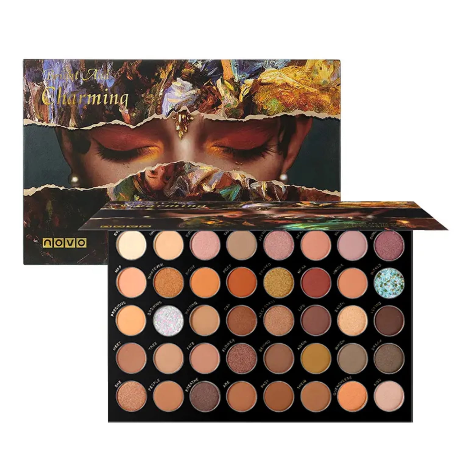CHAYYAN NOVO 40 Colors Highly Pigmented Eyeshadow Palette with Long ...