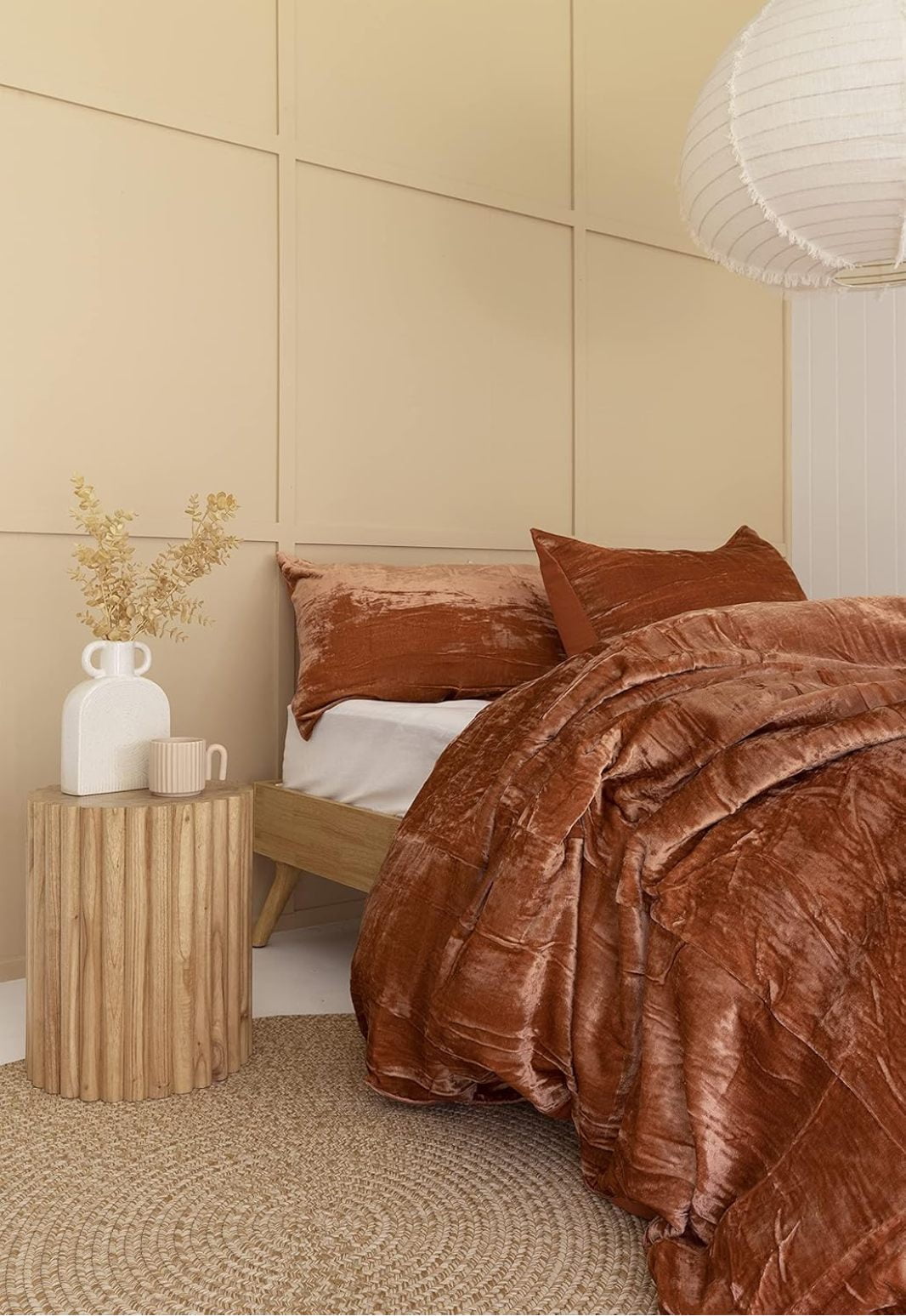 CHBF 3 Pcs Ultra Luxury Rayon Velvet Bedding Boho Solid Duvet Cover UO ...