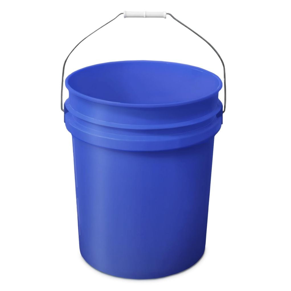 CHBF 5-Gallon Blue Bucket Pail Container Without Lid | Metal Handles ...