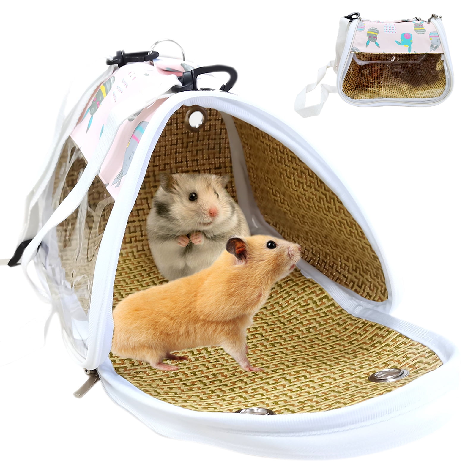 CHBORLESS Hamster Carrier Bag Portable Guinea Pig Carrier Breathable ...