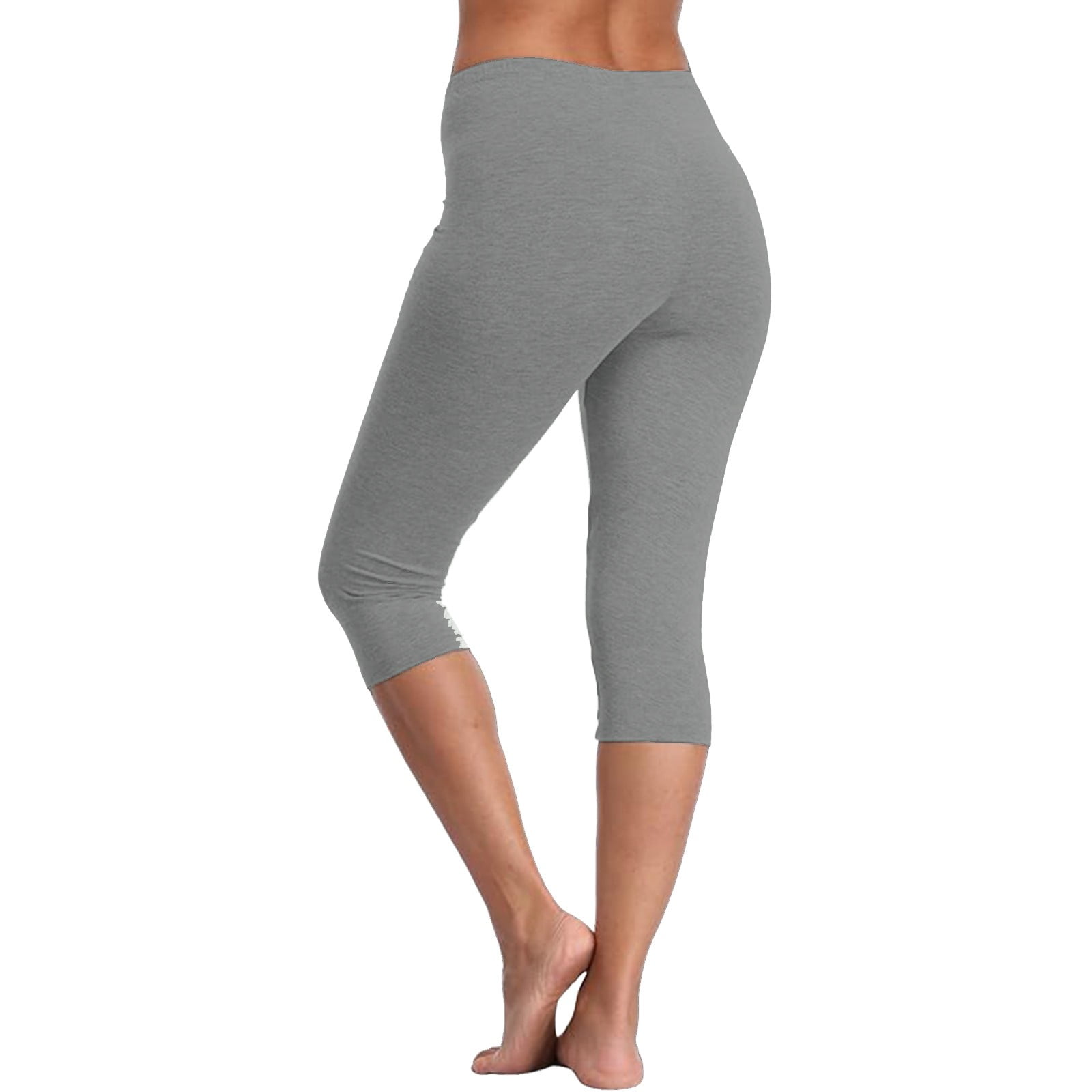 CHCNHAC Capri Pants for Women Butt-Lifting Slim Fit Cropped Pants ...