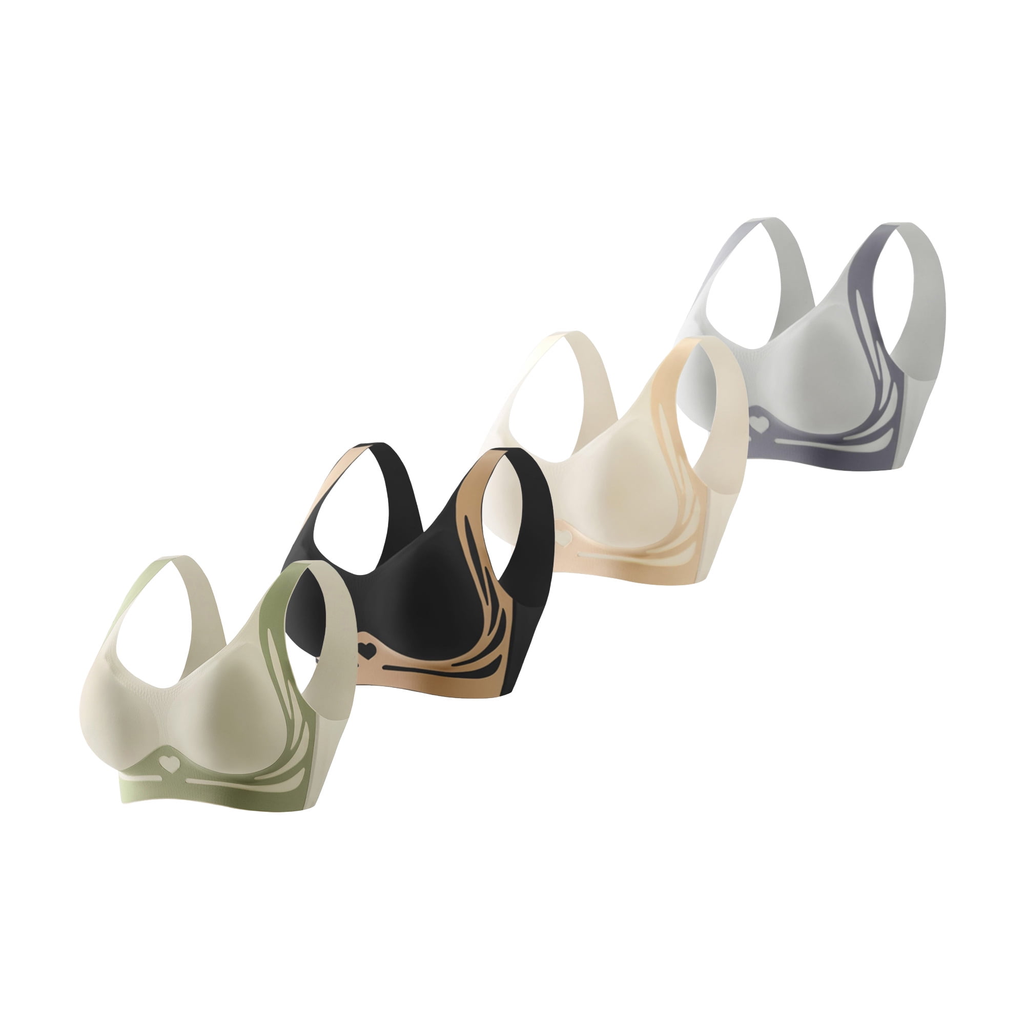 CHCNHAC Caralush 4 Pack Bra for Women Lushfitting Powerful Push-up ...