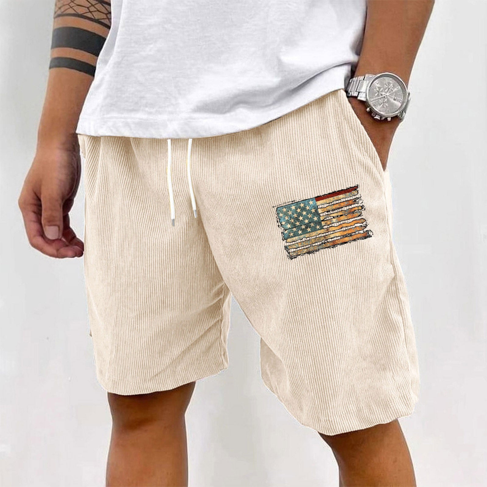 CHCNHAC Fourth Of July Men Shorts 1776 Independence Day American ...