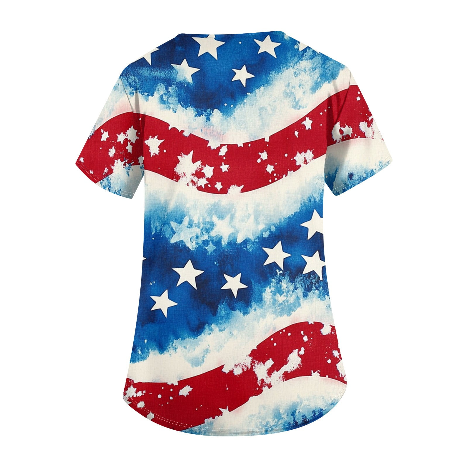 CHCNHAC Independence Day Scrubs for Women American Flag Print Nursing ...