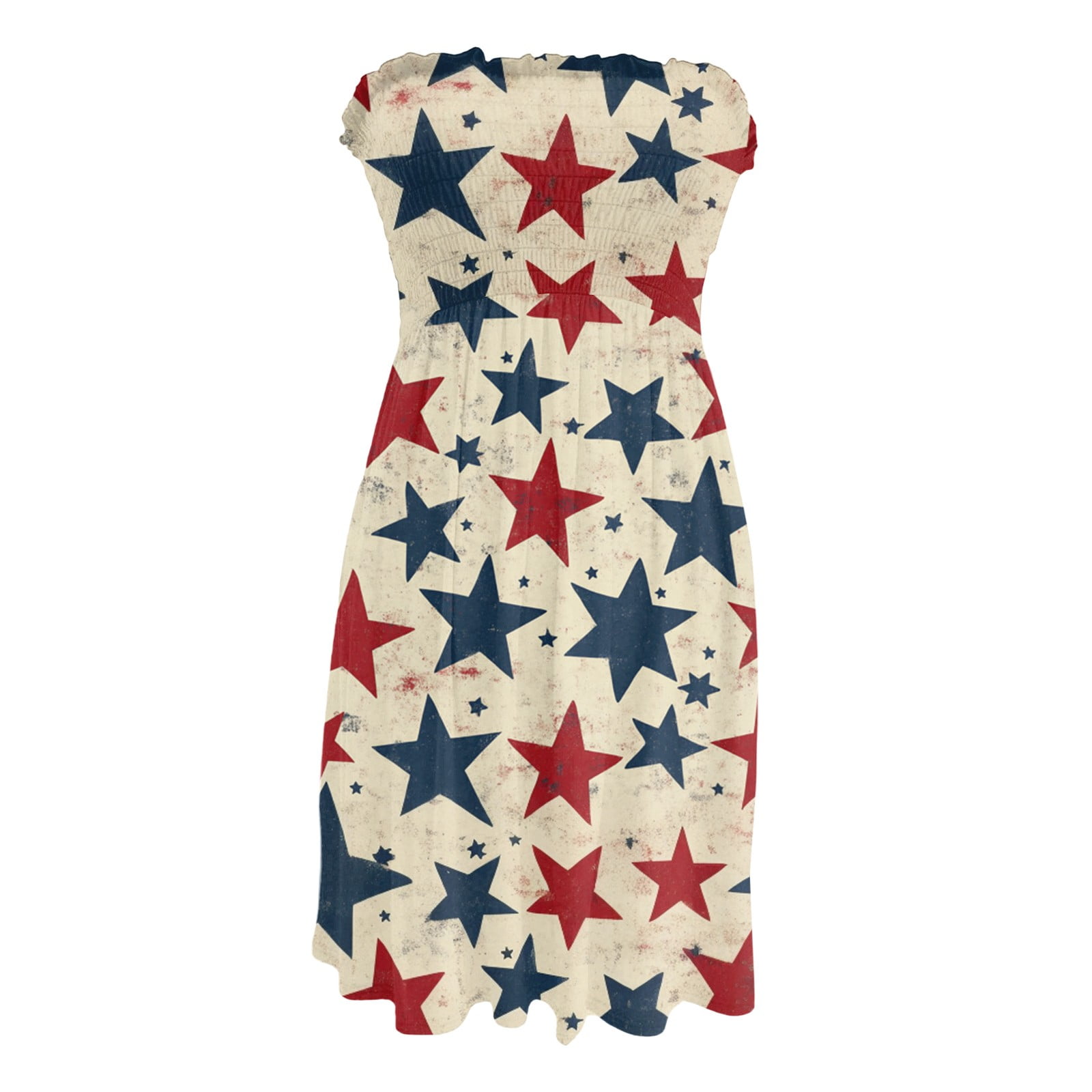 CHCNHAC Independence Day Tube Dresses for Women Patriotic Red White and ...