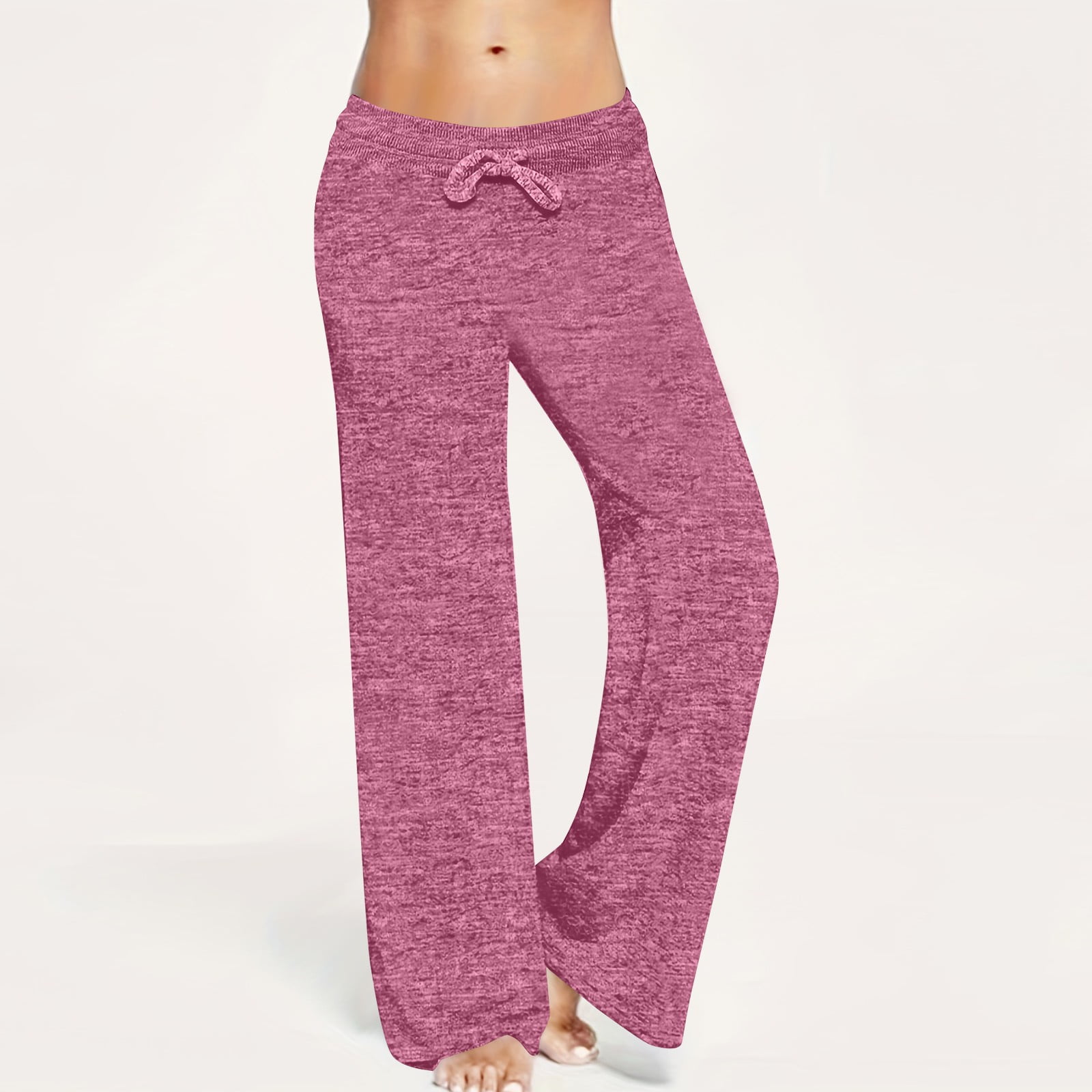 CHCNHAC Lounge Pants Women Tummy Control Low Rise Palazzo Pant Comfy ...