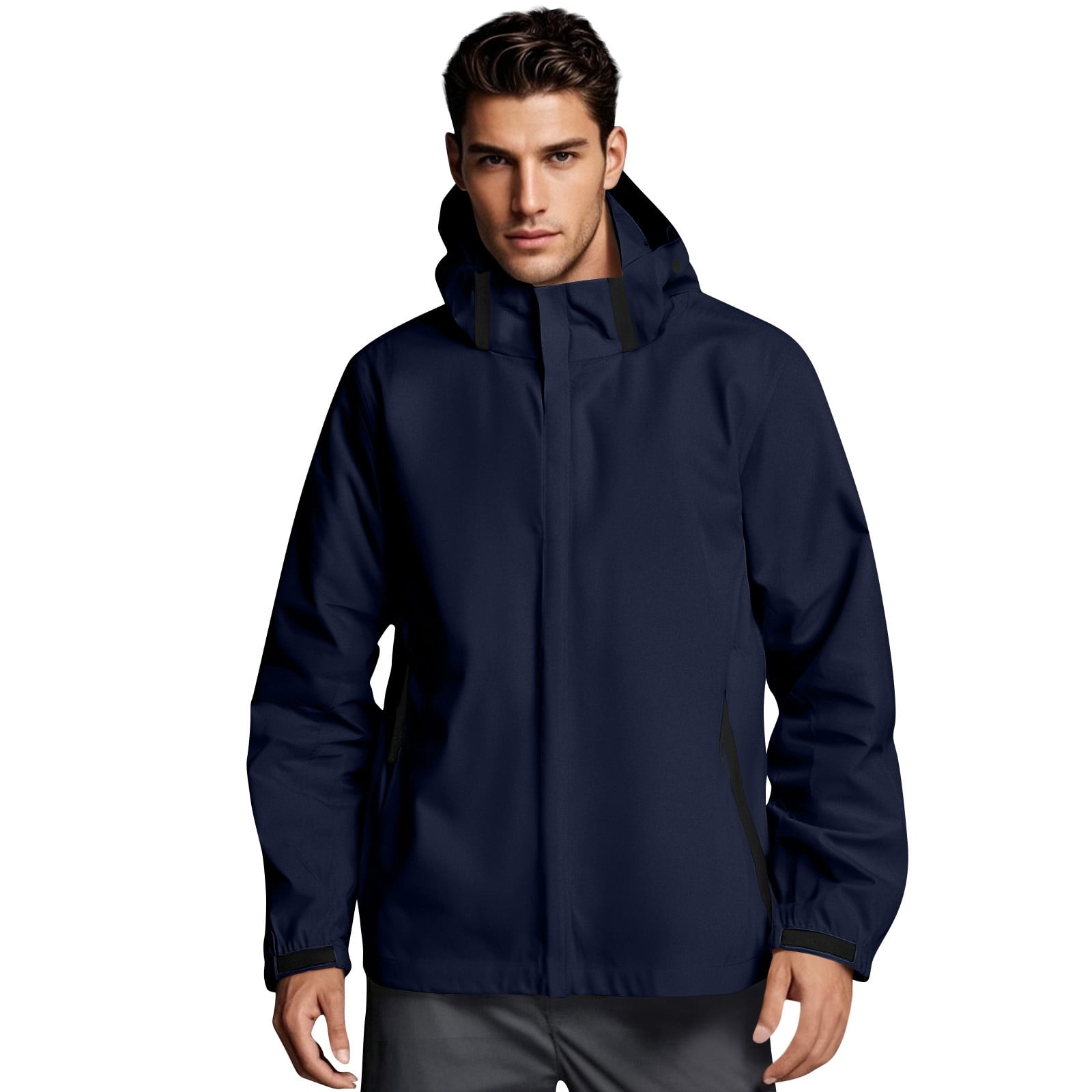 CHCNHAC Men's Hooded Softshell Jackets Lightweight Waterproof Sunscreen ...