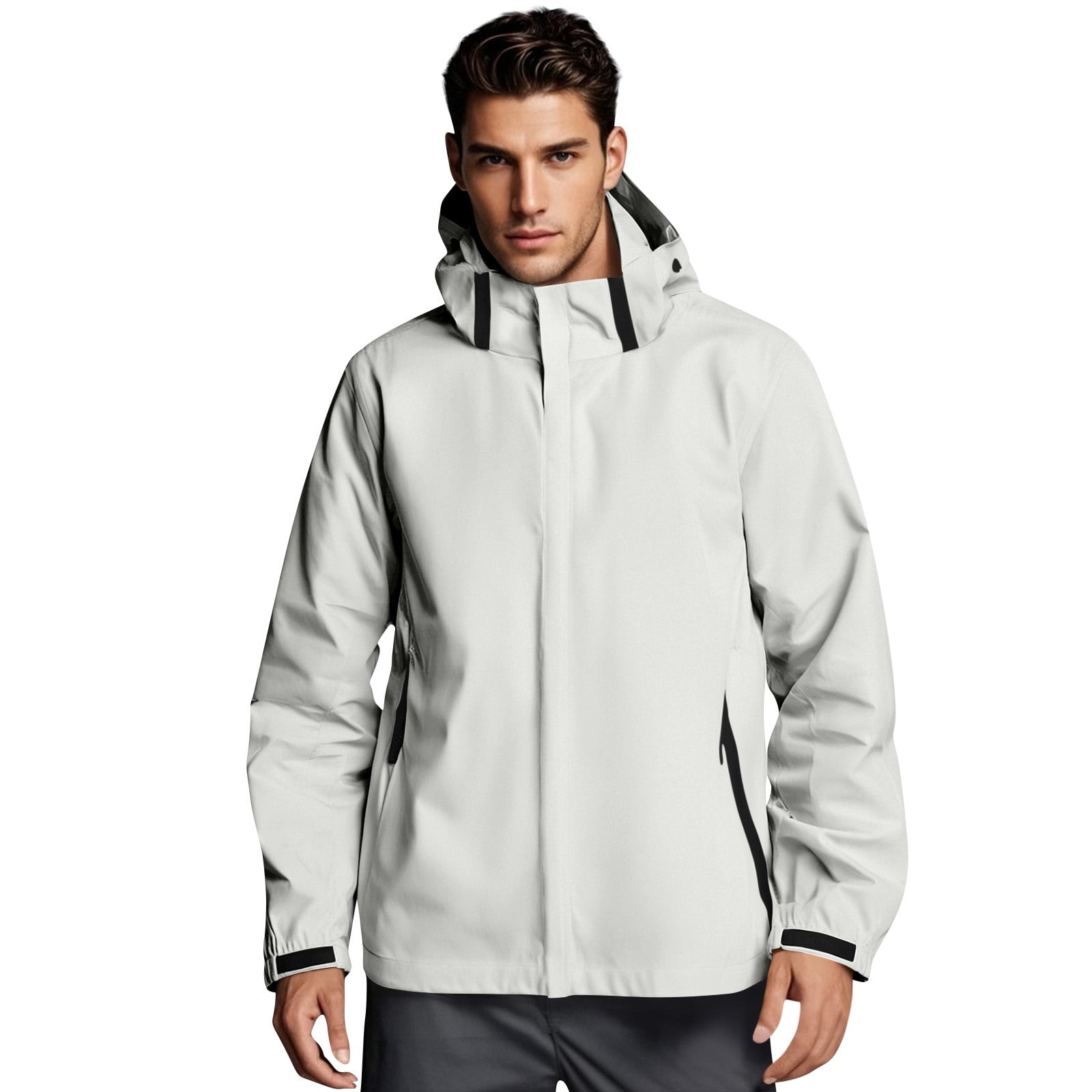 CHCNHAC Men's Waterproof Jackets Comfortable Windproof Waterproof ...