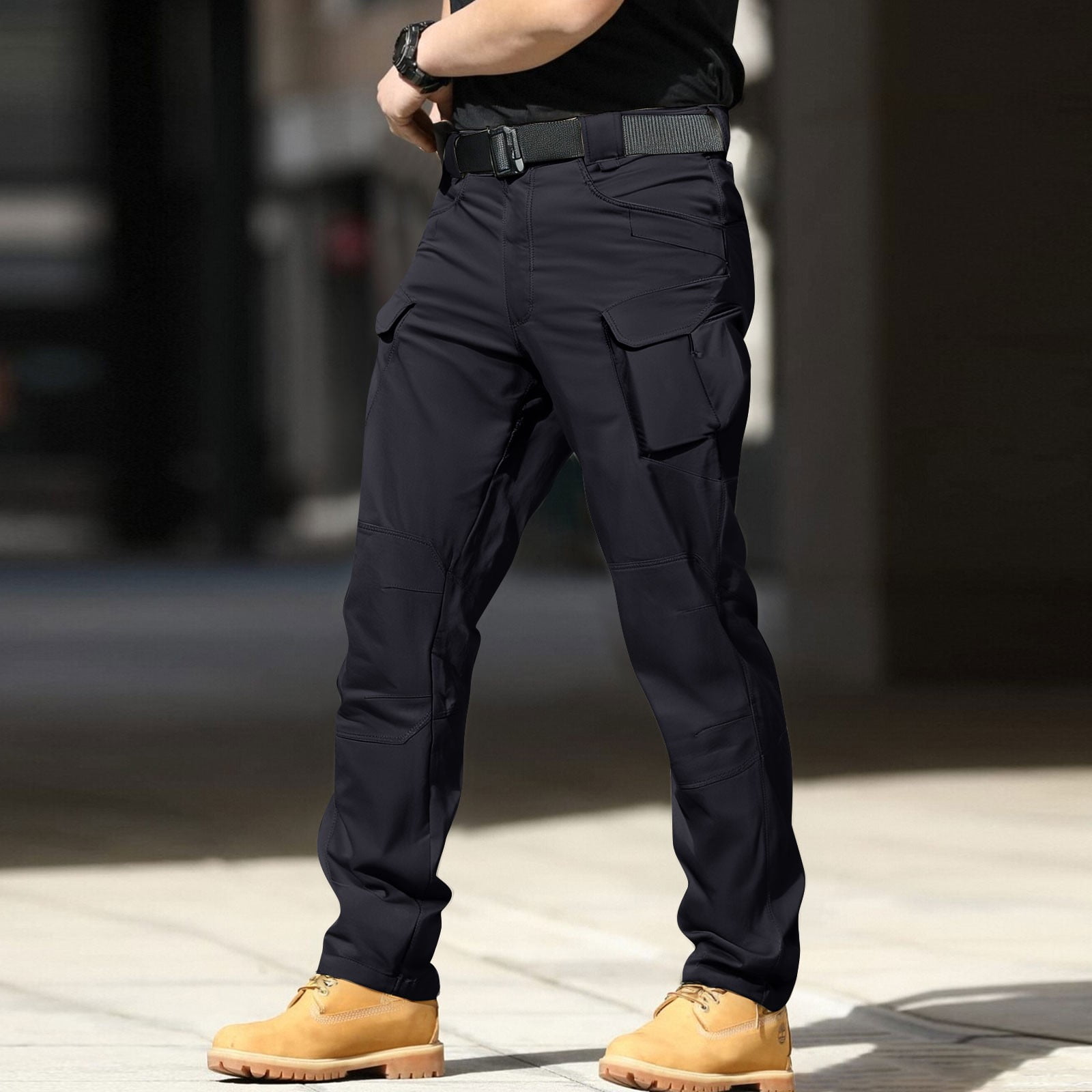 CHCNHAC Mens Hiking Pants Light Weight Quick-Dry Work Pants Waterproof ...