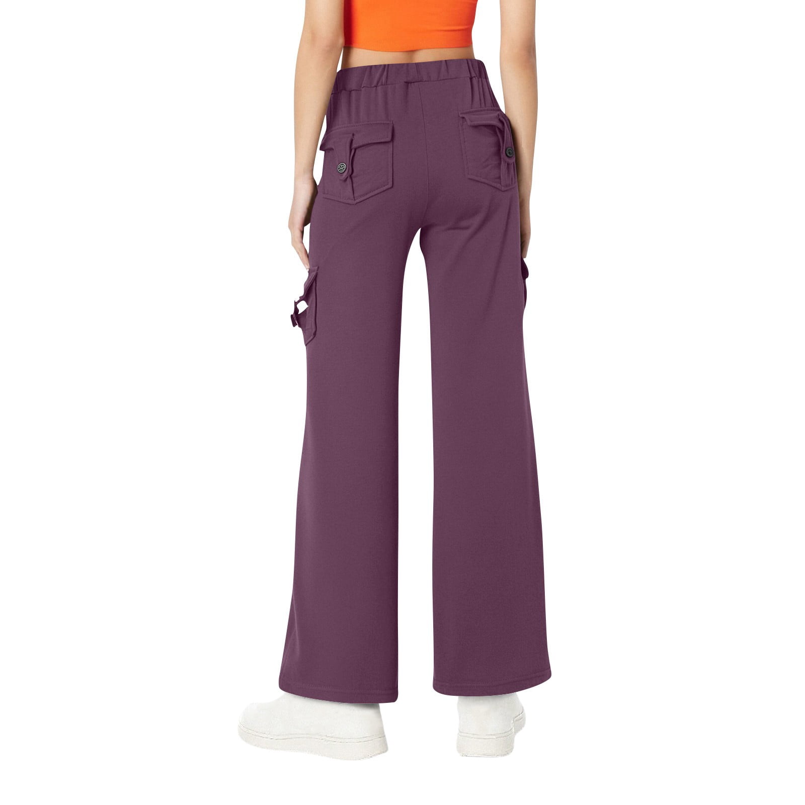 CHCNHAC Summer Pants for Women 2025 Vacation Wide Leg Plus Size Cute ...