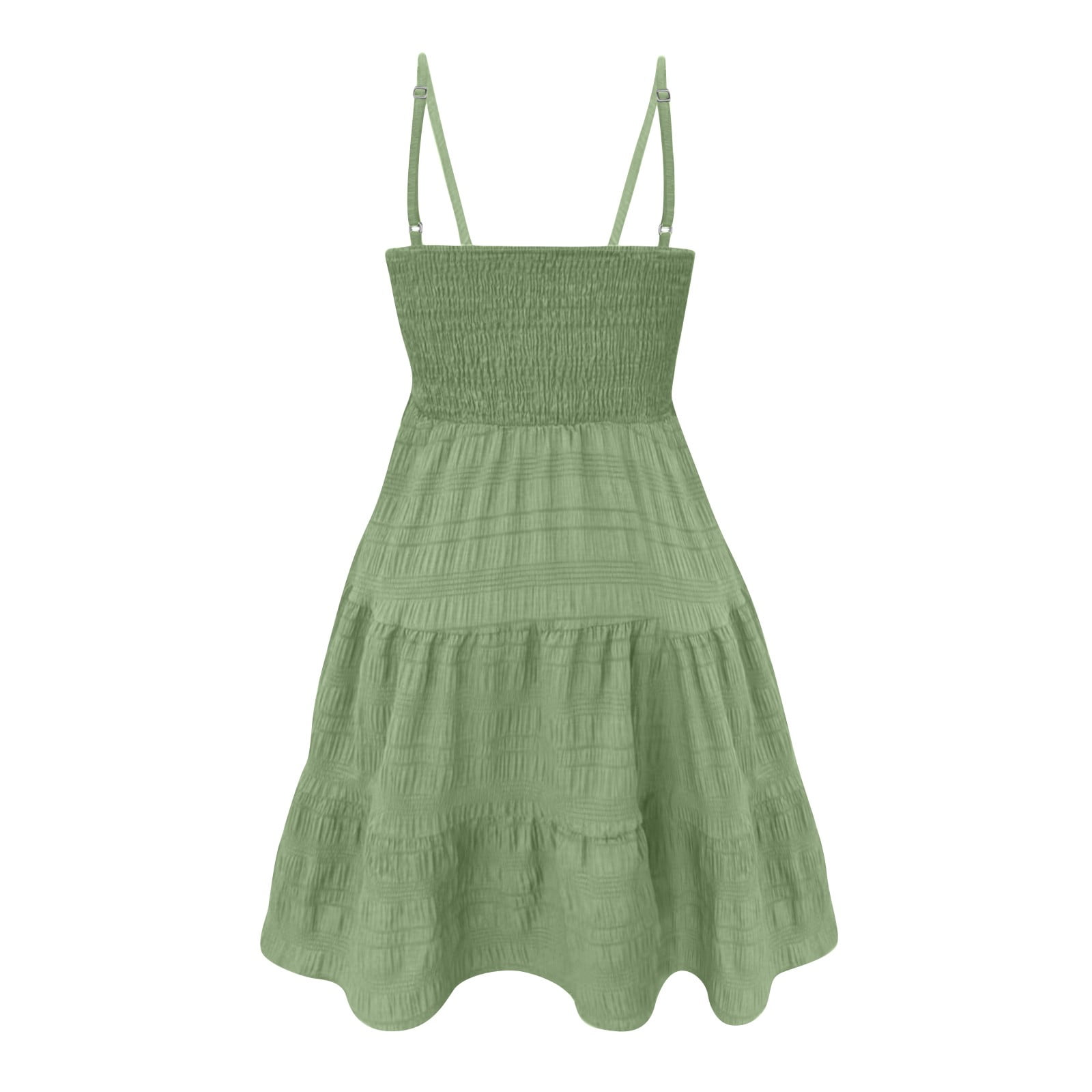 CHCNHAC Sundresses for Women 2025 Swing Flowy A-Line Smocked Dress Cute ...