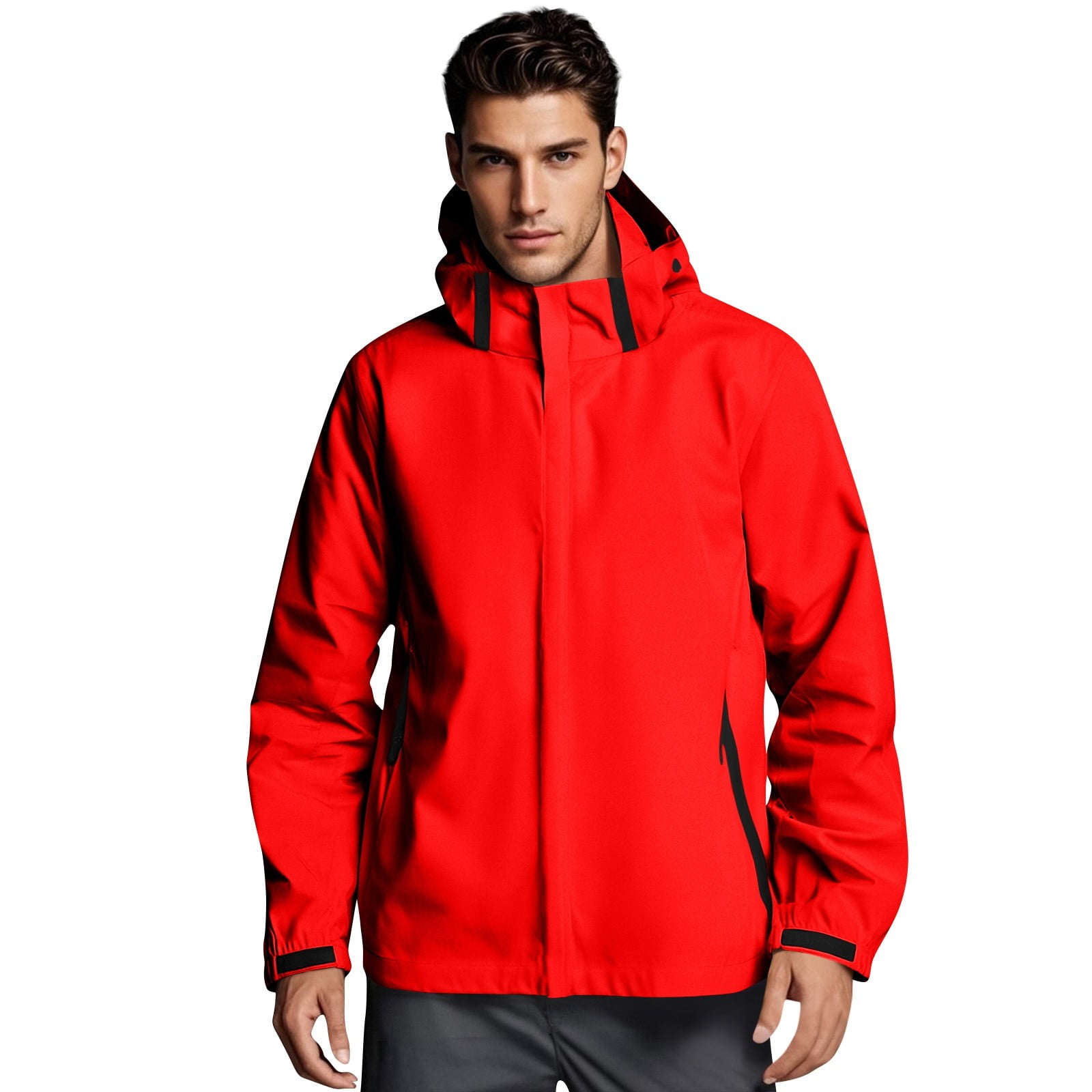 CHCNHAC Waterproof Rain Jacket Mens Lightweight Waterproof Windproof ...