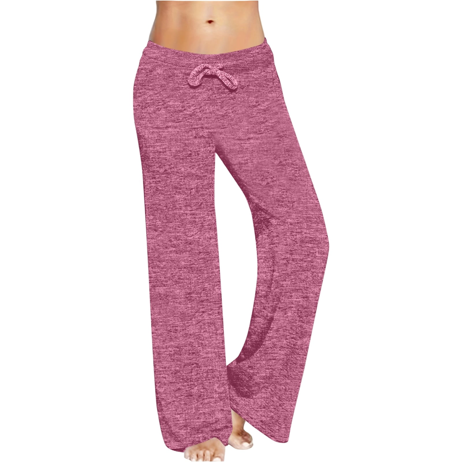 CHCNHAC Wide Leg Yoga Pants for Women Baggy Lounge Pant Low Rise ...