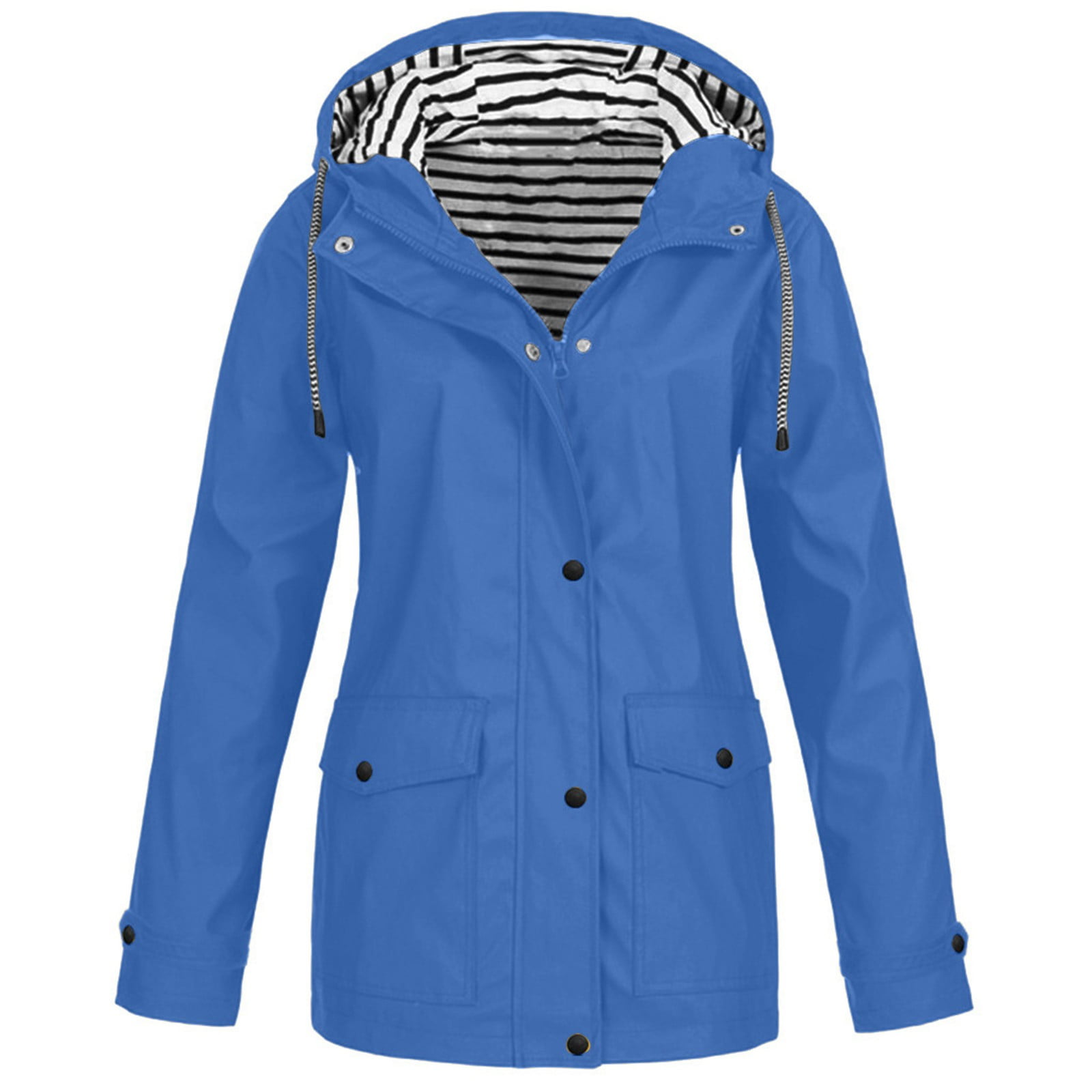 CHCNHAC Women's Waterproof Rain Jacket Outdoor Lightweight Hooded ...