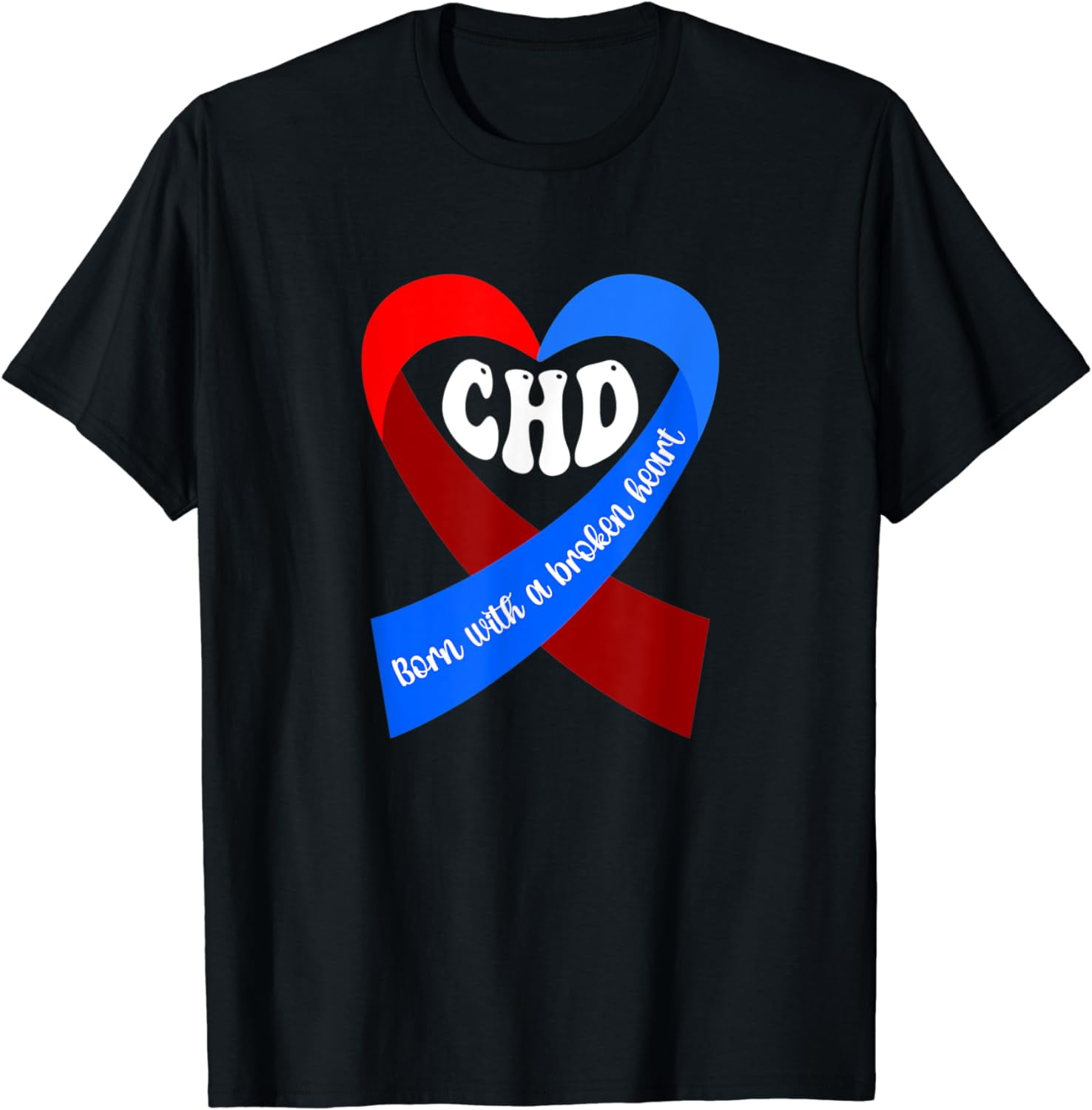 CHD Warrior Ribbon Congenital Heart Disease Awareness T-Shirt - Walmart.com
