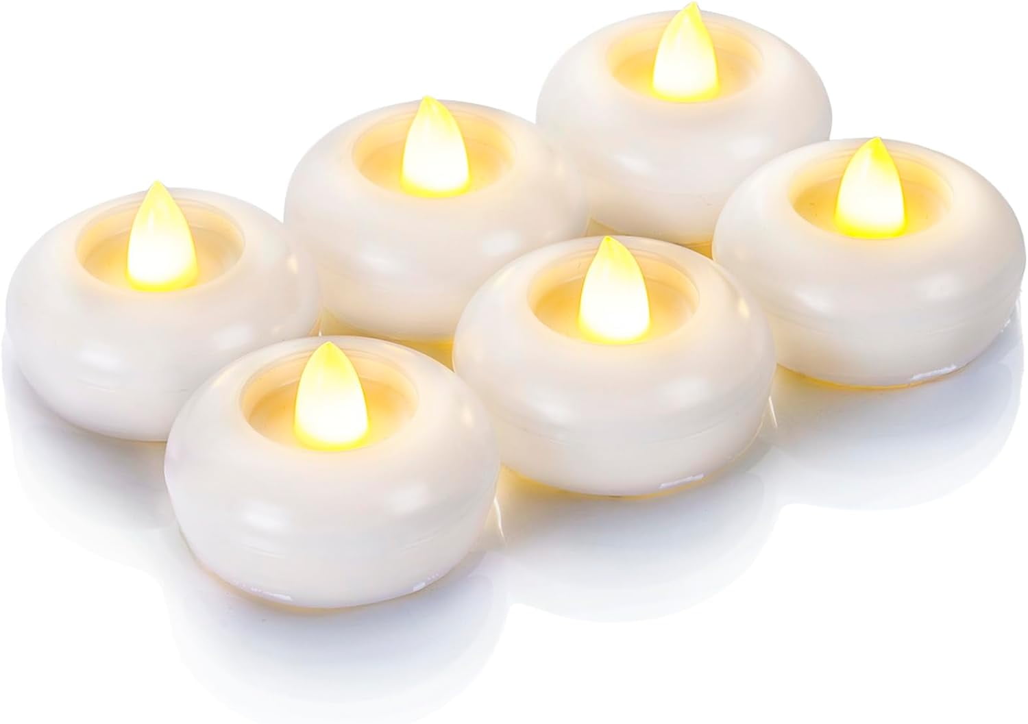 CHE-2\u201d Flameless Led Floating Candles, 200 Hour Plastic Battery ...