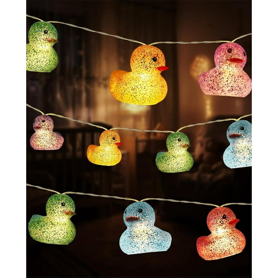 CHE-20 LED Glitter Rubber Ducks String Lights - Perfect for Kids ...