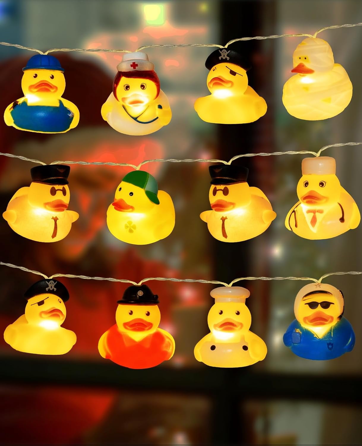 CHE-20 LED Yellow Duck String Lights - 9.8ft Long, Child-Friendly Decor ...