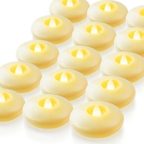 CHE-24 Pack 3” Flameless Led Floating Candles, 200 Hour Battery ...