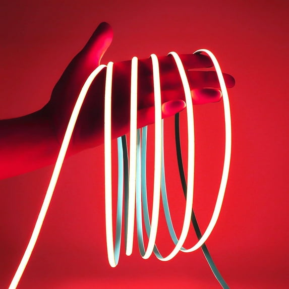 CHE-24V COB LED Strip Red 5mm Ultra Narrow LED Light Tape, High Bright ...