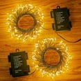 CHE-2Pack Fairy Lights Battery Operated, 10 FT 120LED Twinkle ...
