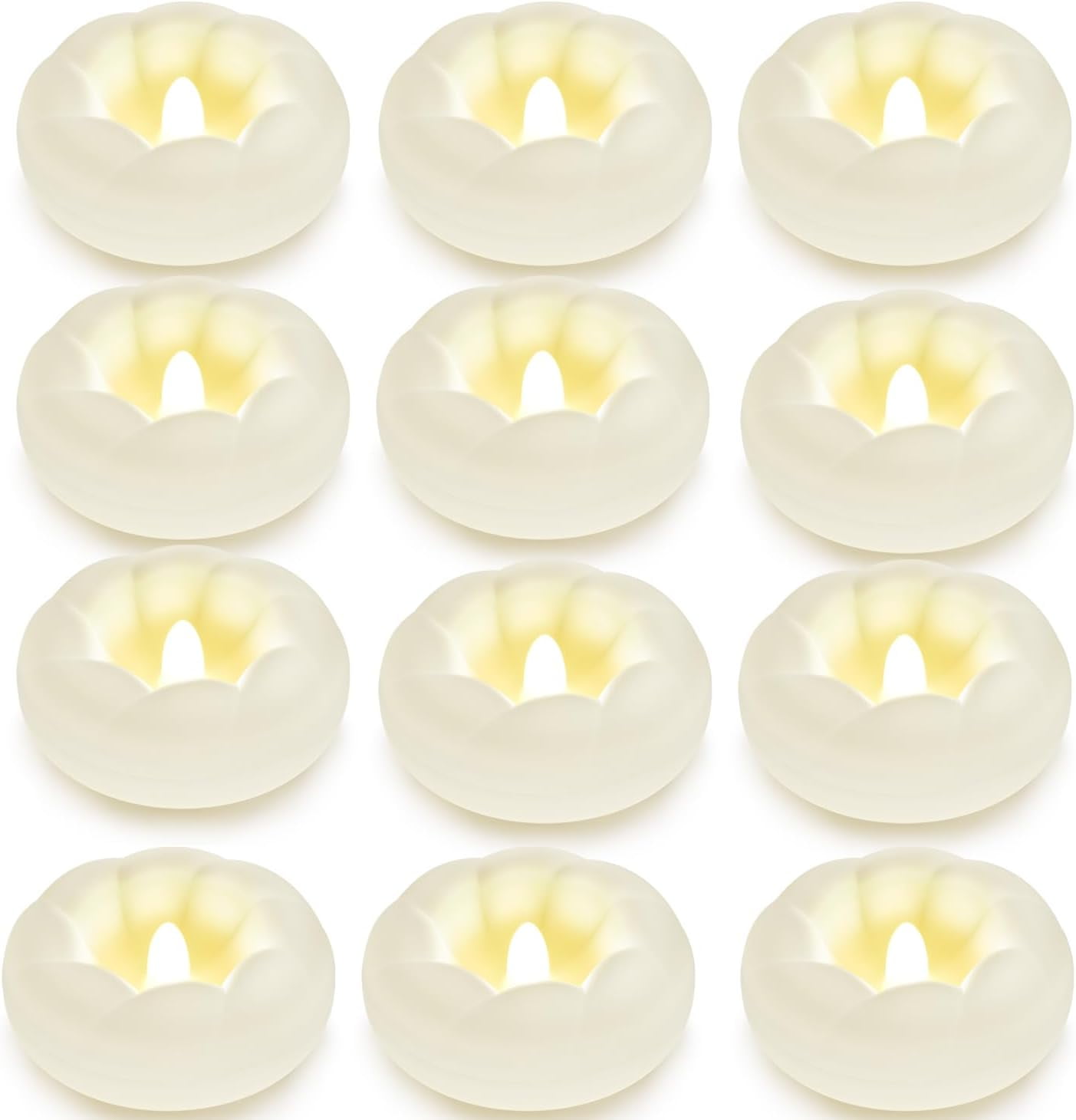 CHE-3\u201dWhite Flameless Led Floating Candles, Plastic Battery ...