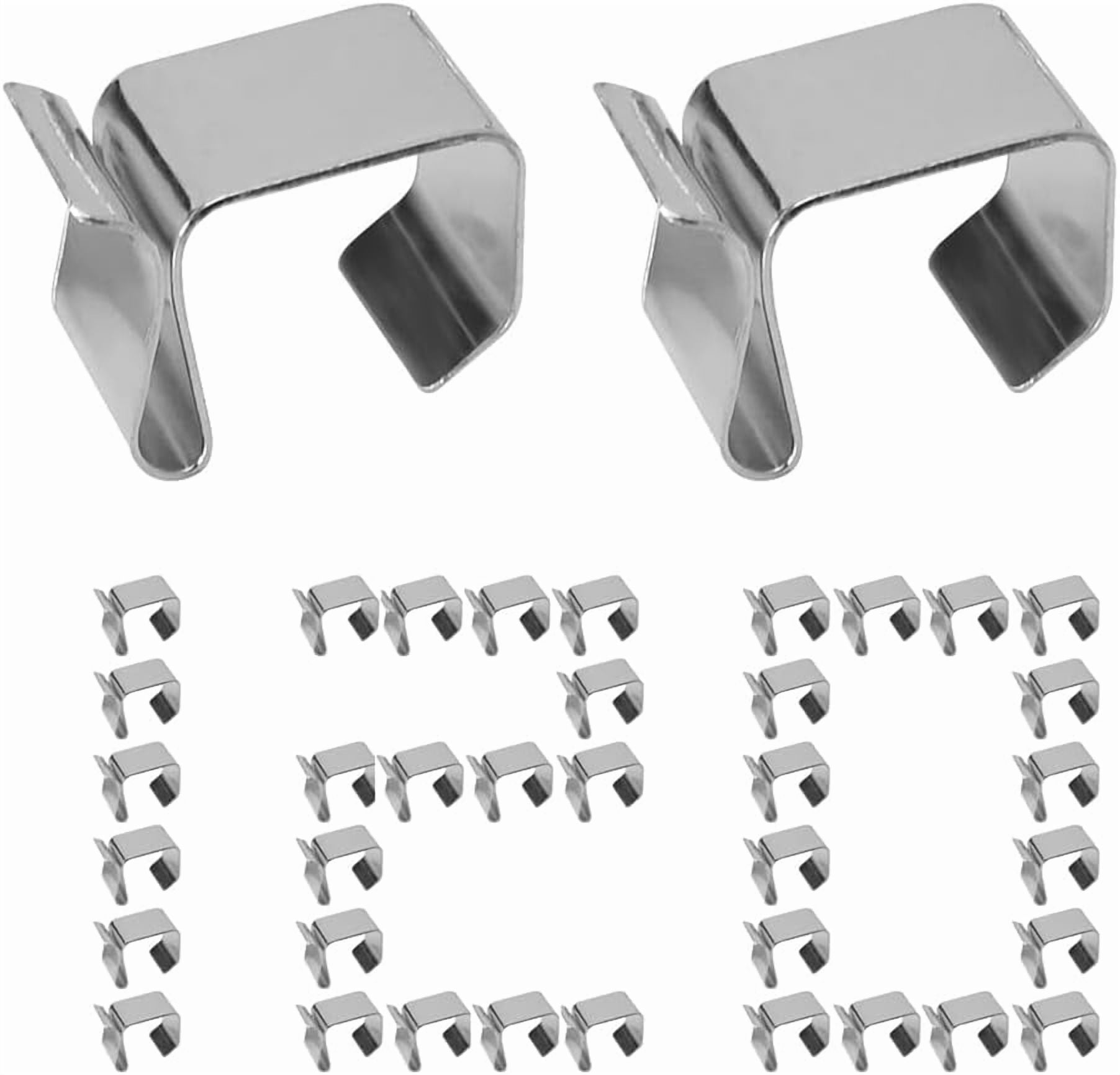 CHE-60Pcs Gutter Light Hook,Galvanized Gutter Hook Clip,Gutter Light ...