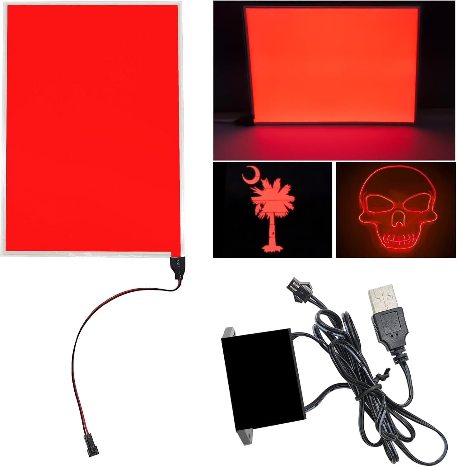 CHE-El Panel Backlight 8.2 x 5.9 Inches Electroluminescent Sheet Light ...