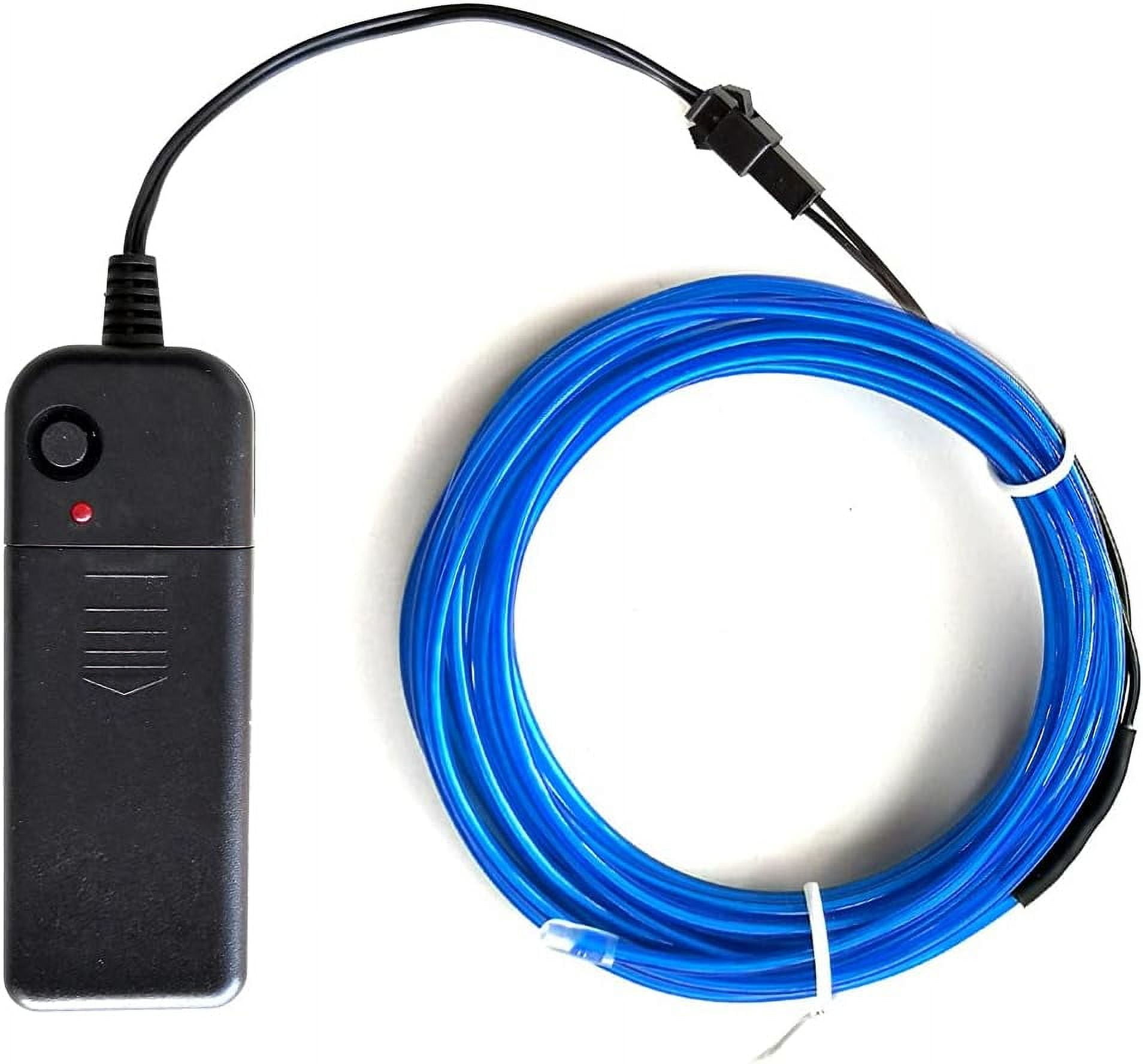 CHE-El Wire Blue,3m neon Light Flash Electroluminescence, Used for DIY ...