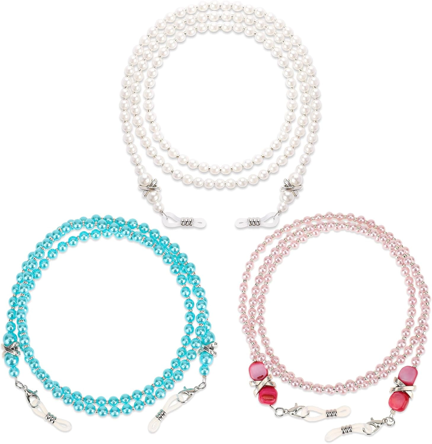 CHE-Glasses Chain, Pearl Eyeglass Chain, Beaded Eyeglass Chain ...