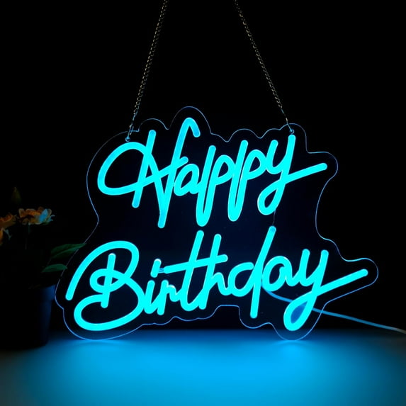 CHE-Happy Birthday Neon Sign,Innovative Integral Forming Process,With ...