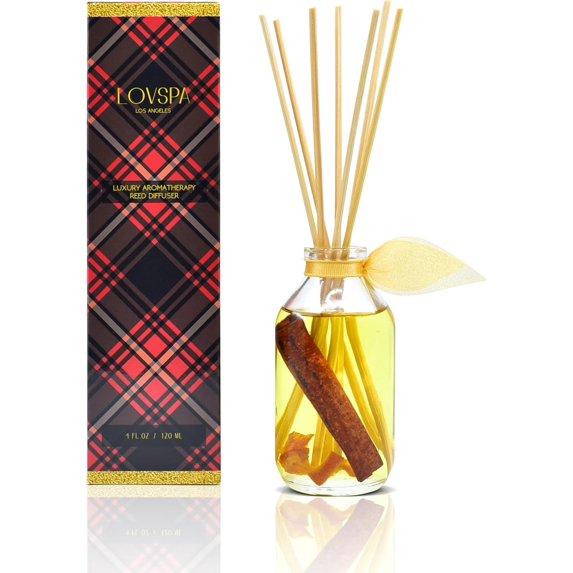 CHE-Holiday Spiced Cinnamon & Orange Scented Sticks Reed Diffuser with ...