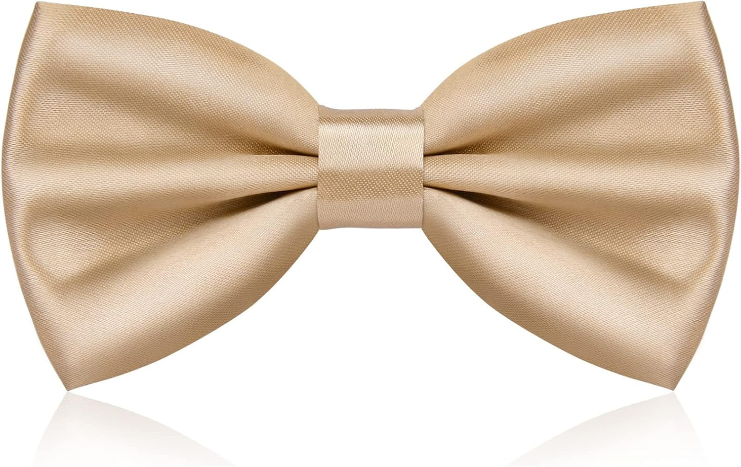 CHE-Men's Bow Tie, Classic Solid Color Pre-Tied Bow Tie for Men, Satin ...